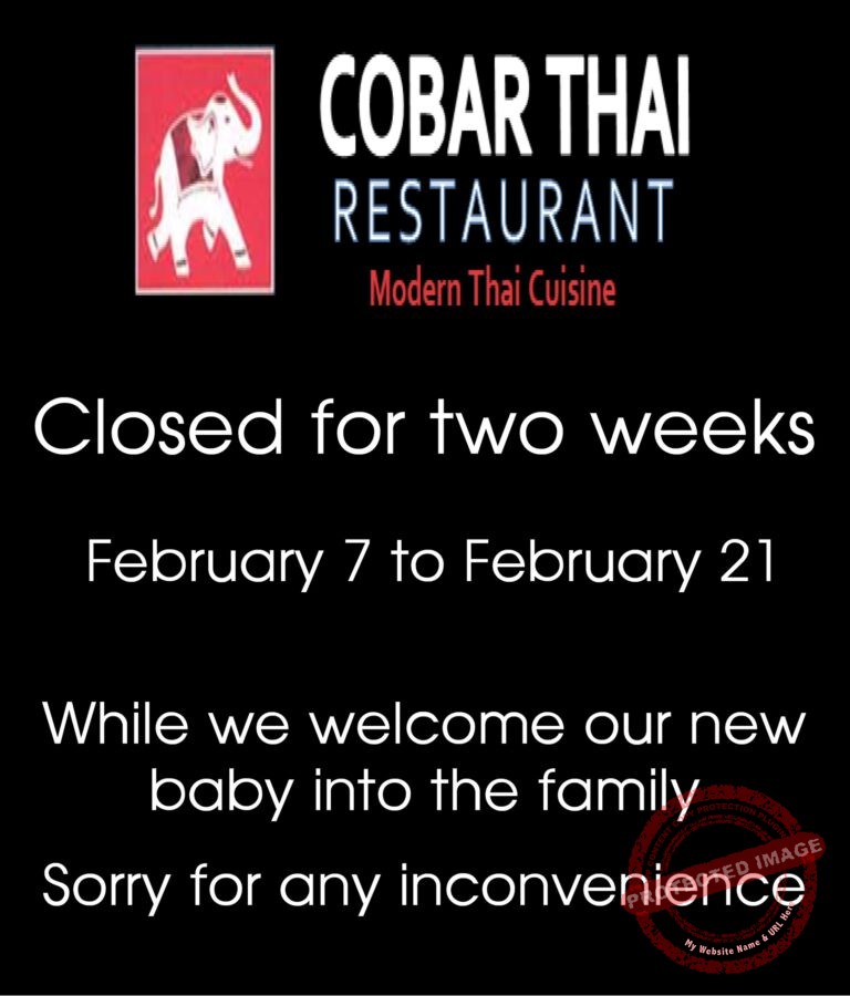 Cobar Thai Temporary Closure – The Cobar Weekly