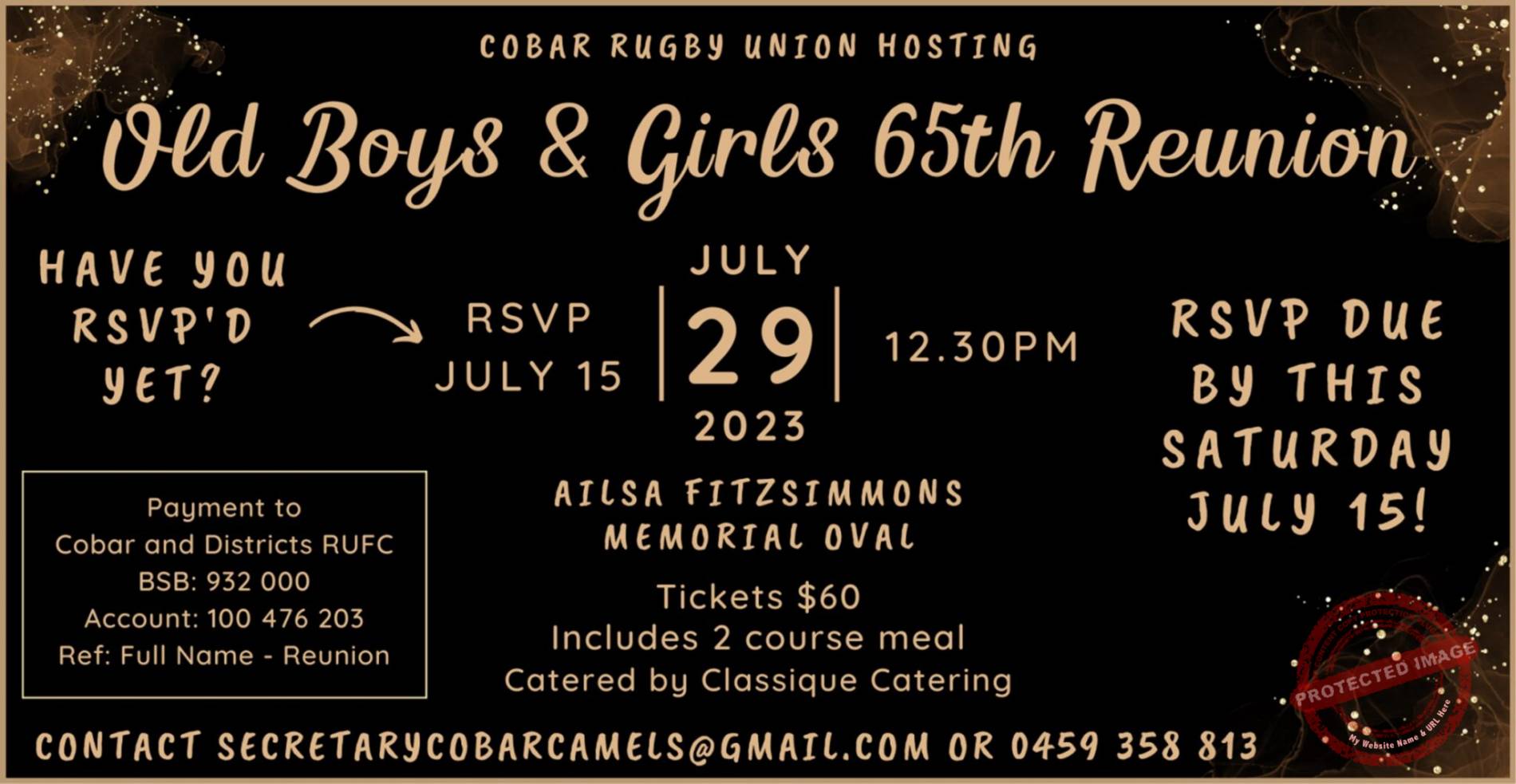 Cobar Rugby Union Club 65th Reunion – The Cobar Weekly